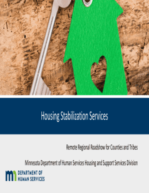 Fillable Online mn hb101 Housing Stabilization Services County and ...