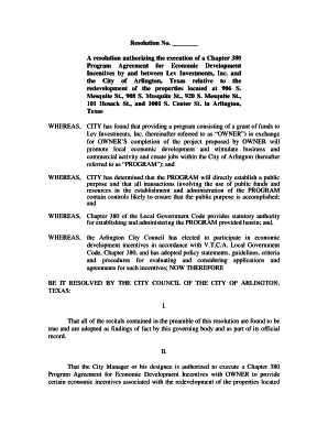 Fillable Online Program Agreement for Economic Development Fax Email ...