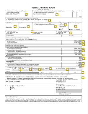 Fillable Online Sample SF 425 Fax Email Print - pdfFiller