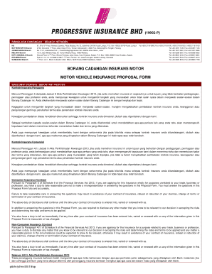 Fillable Online Motor Proposal.form - 05.19(e&m) Fax Email Print ...
