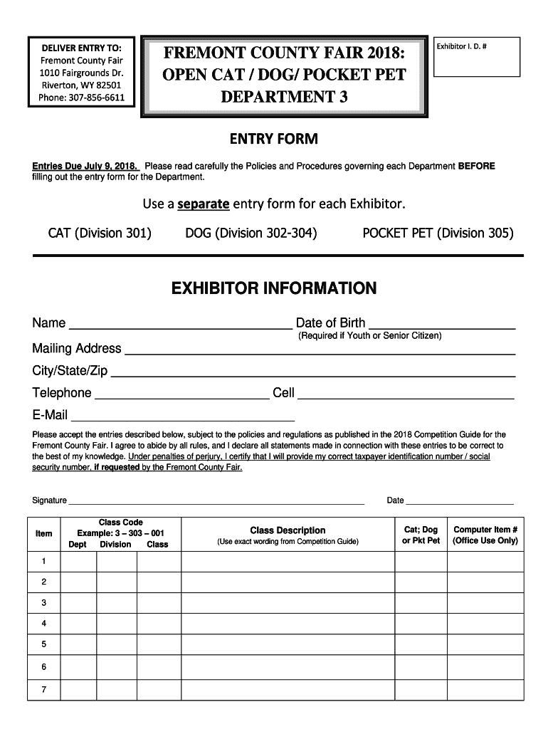 Fillable Online 1010 Fairgrounds Dr Fax Email Print - pdfFiller