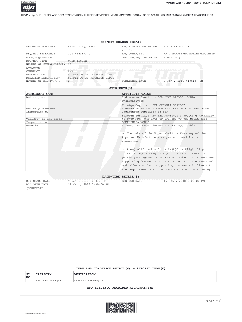 Fillable Online bhel in vizag Fax Email Print - pdfFiller
