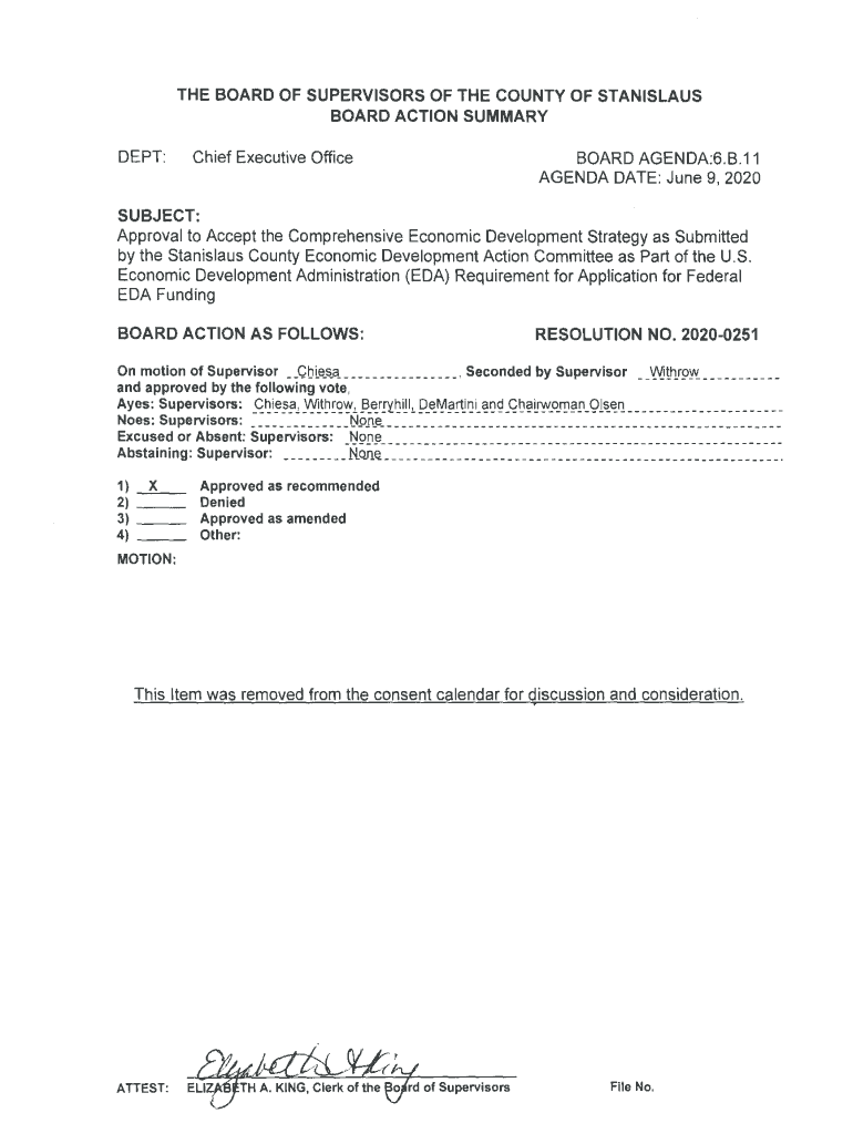 Fillable Online Attachment B - EDA CEDS Approval Letter Fax Email Print ...