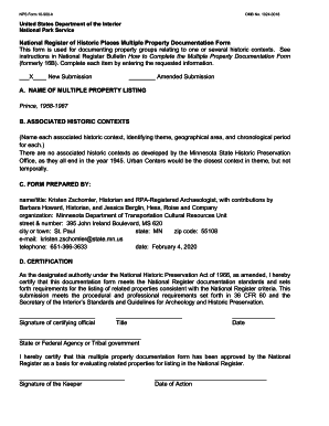 Fillable Online instructions in National Register Bulletin How to ...