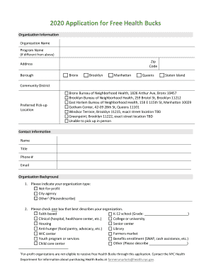 Fillable Online Health Bucks Fax Email Print - pdfFiller