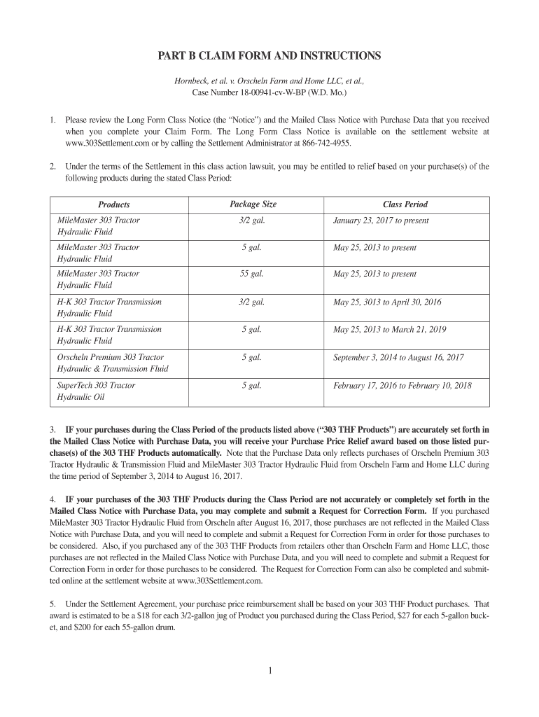 Fillable Online PART B CLAIM FORM AND INSTRUCTIONS Fax Email Print ...