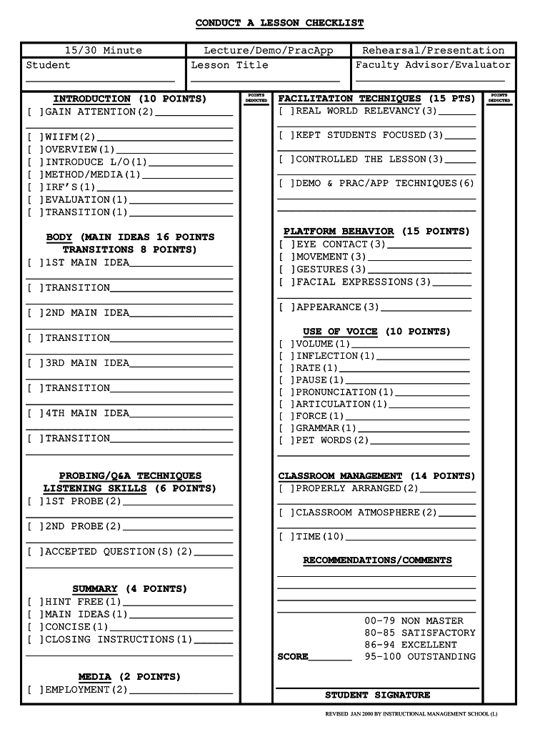 Fillable Online instructor evaluation form - fitness.marines.mil Fax ...