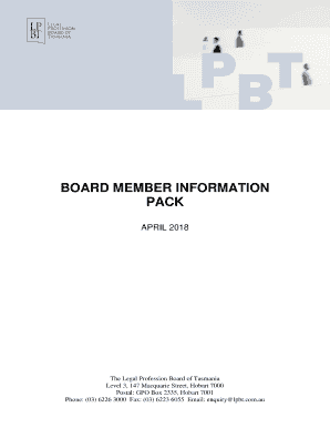 Fillable Online BOARD MEMBER INFORMATION Fax Email Print - pdfFiller