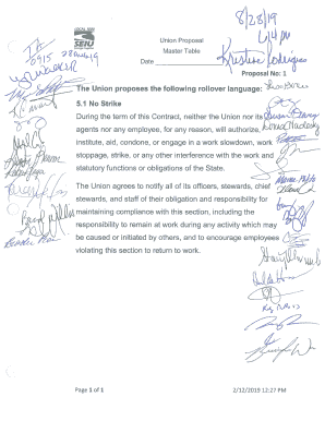 Fillable Online Union Proposal Fax Email Print - pdfFiller