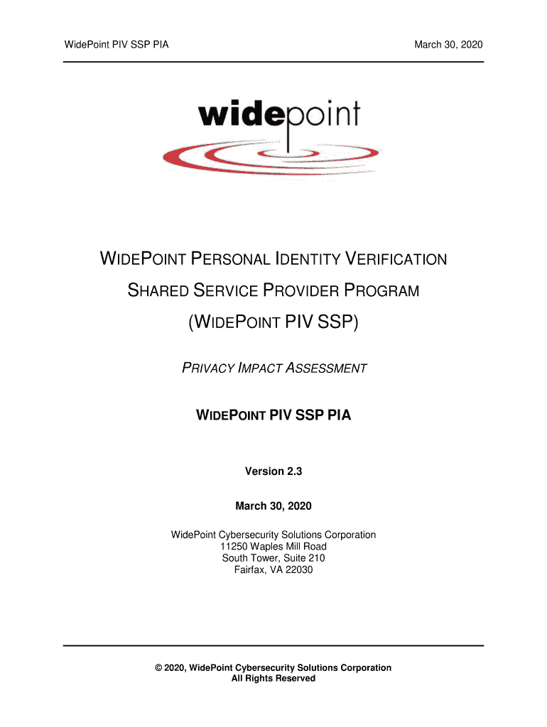 Fillable Online WidePoint Cybersecurity First to Receive Approval to ...