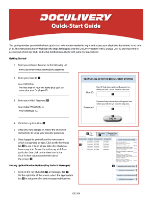Doculivery Quick Start Guide - Fill Online, Printable, Fillable, Blank ...