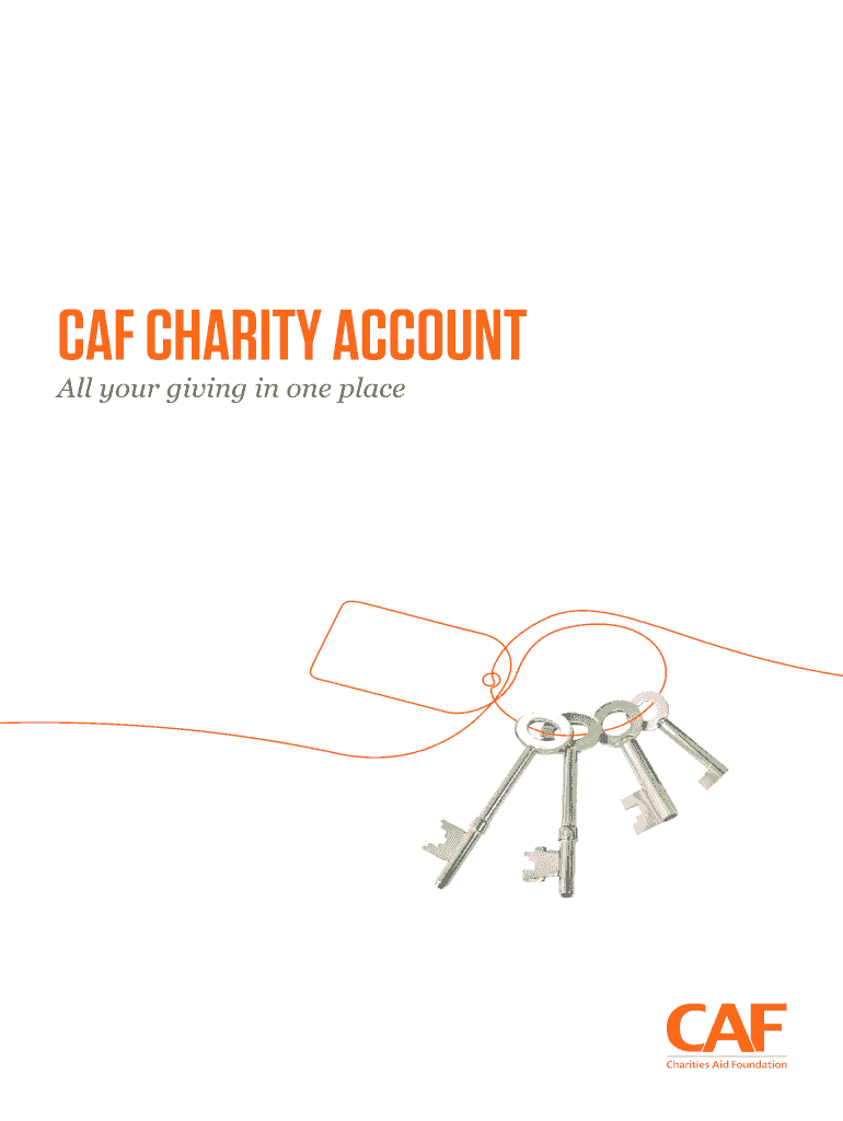 Fillable Online CAF CHARITY ACCOUNT - We Make Giving Count Fax Email ...