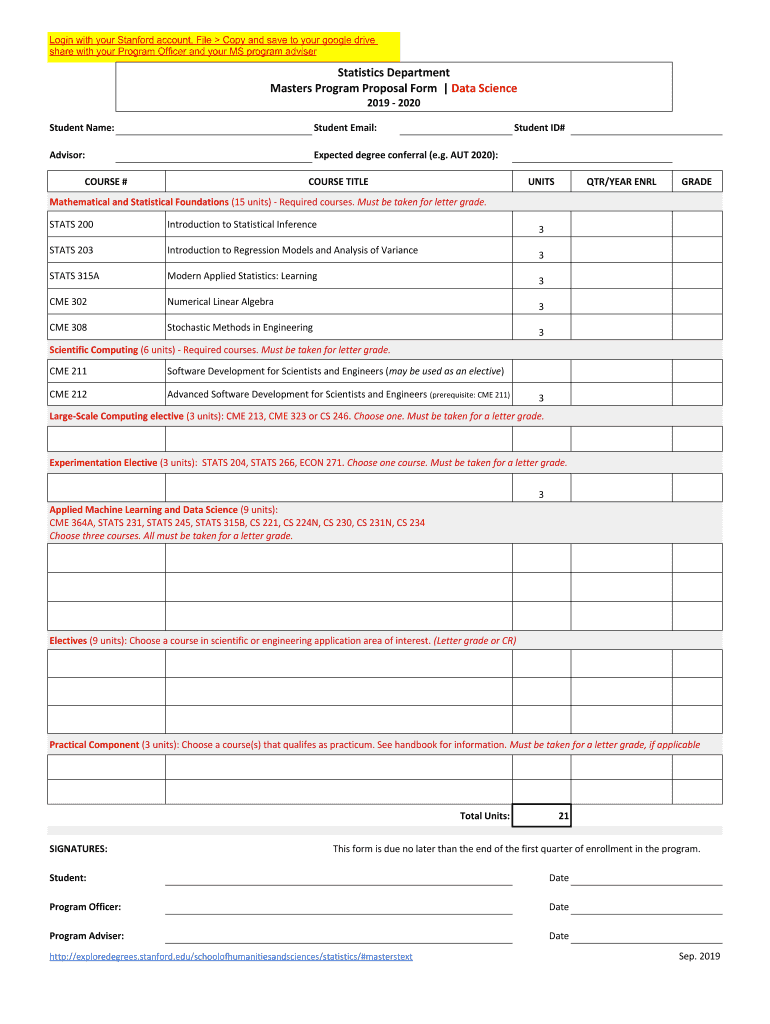 Fillable Online statistics stanford HCP sample program - Department of ...