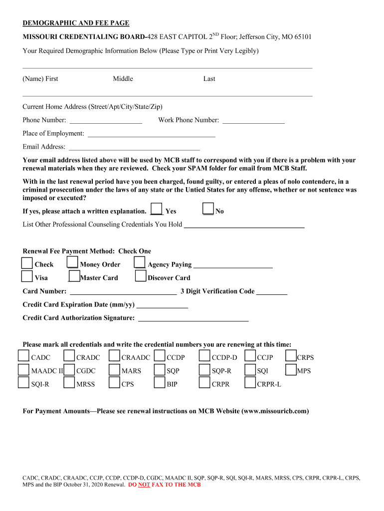 Fillable Online mentoring and clinical supervision agreement - Missouri ... Fax Email Print ...