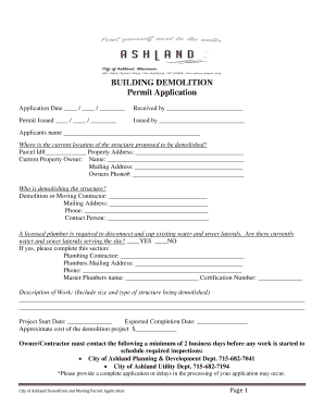 Fillable Online Permit Issued / / Fax Email Print - pdfFiller