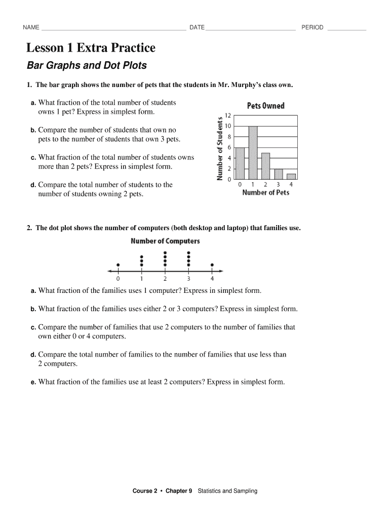 Fillable Online Bar Graphs and Dot Plots Fax Email Print - pdfFiller