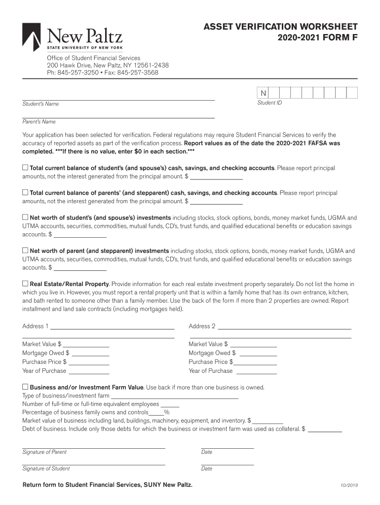Fillable Online 2020-2021 FORM F Fax Email Print - pdfFiller