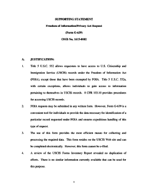 Fillable Online PDF Form G-639, Freedom of Information/Privacy Act ...