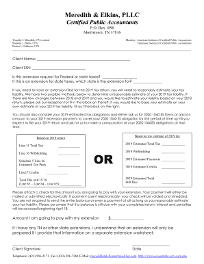 Fillable Online 2019 1040 Extension Form Fax Email Print - pdfFiller