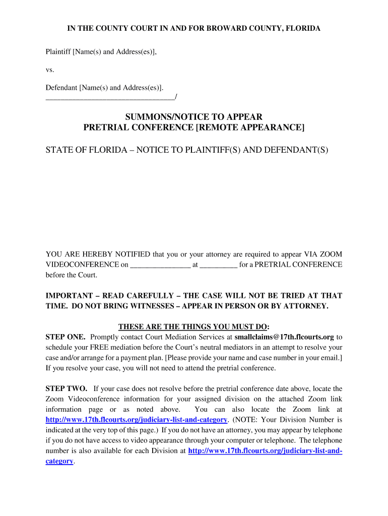 Notice Of Appearance Florida - Fill Online, Printable, Fillable, Blank ...
