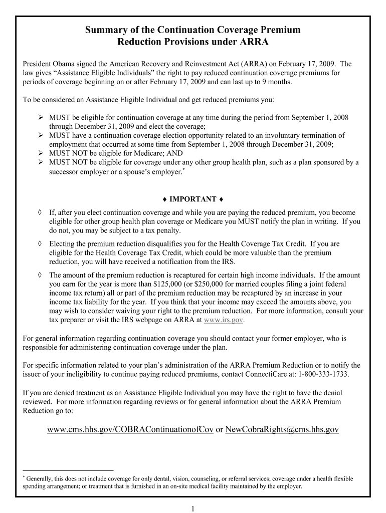 Fillable Online U.S. Labor Department releases model notices for COBRA ...