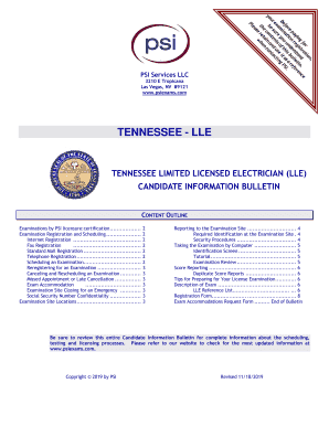 Fillable Online TENNESSEE - LLE Fax Email Print - pdfFiller