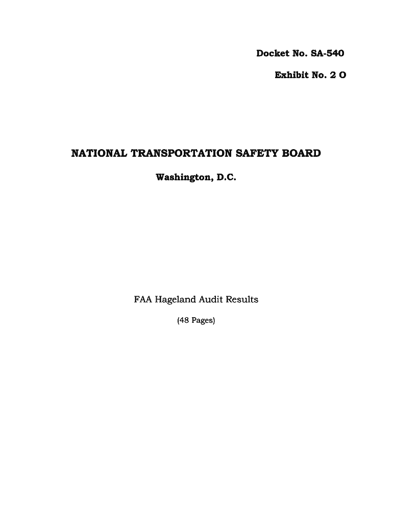 Fillable Online Exhibit 2O - Operational Factors Attachment 14 - FAA ...