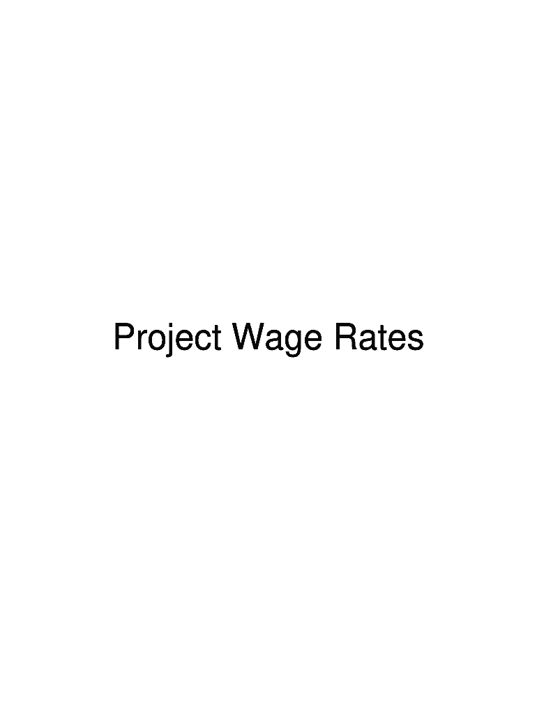 Fillable Online Department of Labor, "General Wage Determinations ...