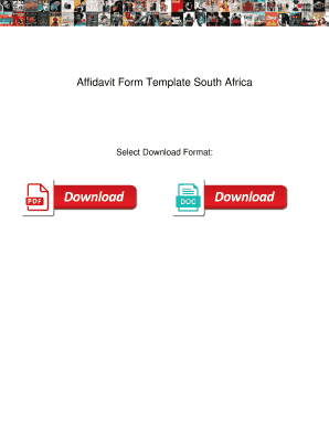 Fillable Online Affidavit Form Template South Africa. Affidavit Form ...