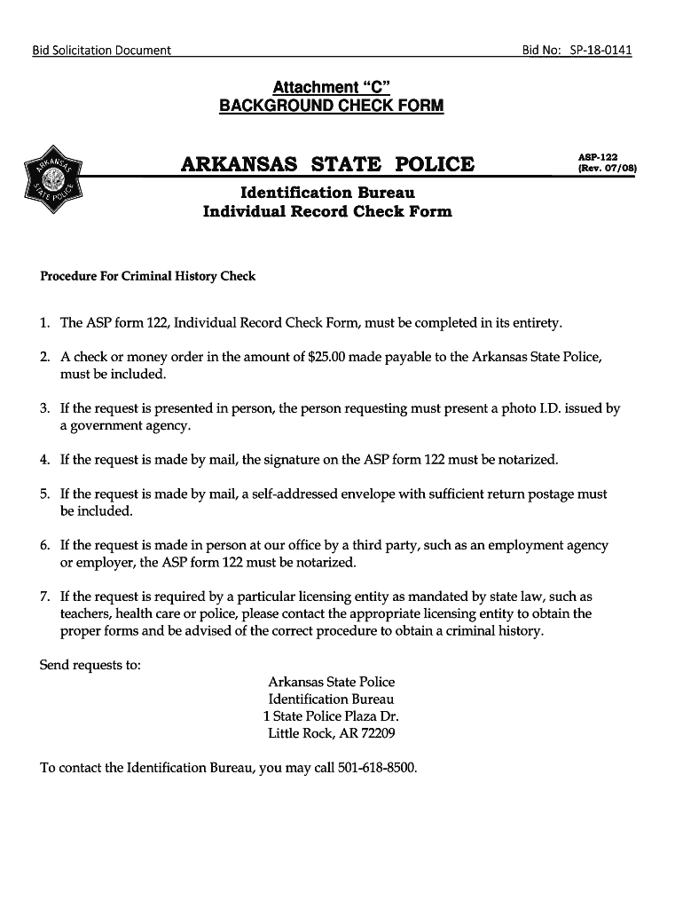 Fillable Online PDF Identification Bureau Individual Record Check Form ...