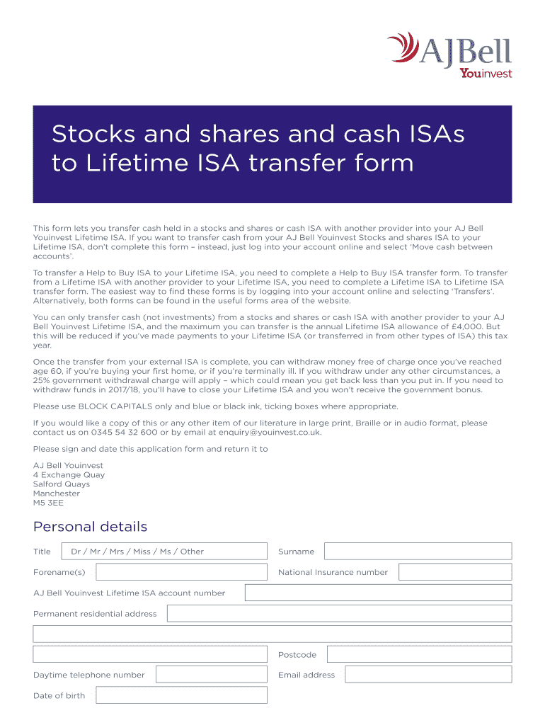 Fillable Online ISA Transfer Rules: How to Transfer an ISALending Works ...