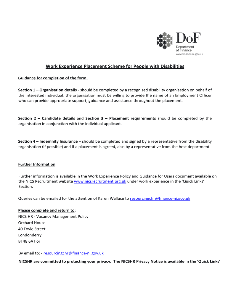 Fillable Online nics-hr---pwd-new-application-form (amended 6 18) Fax ...