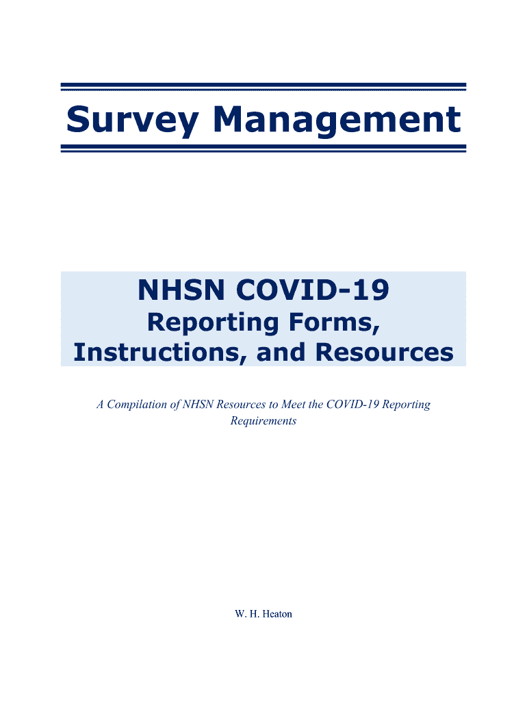 Fillable Online CDC NHSN COVID-19 Reporting Forms, Instructions, and ...