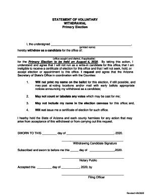 Fillable Online STATEMENT OF VOLUNTARY Fax Email Print - pdfFiller