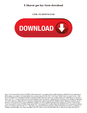 Fillable Online bharat gas lpg kyc form download - Google Docs Fax ...