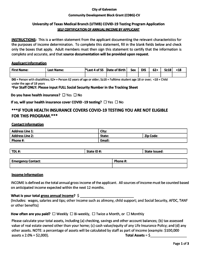 Fillable Online Community Development Block Grant (CDBG)-CV Fax Email ...