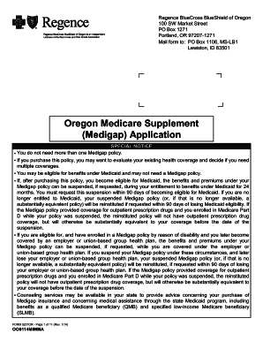 Fillable Online Get the ABCDE Regence BlueCross BlueShield of Oregon ...