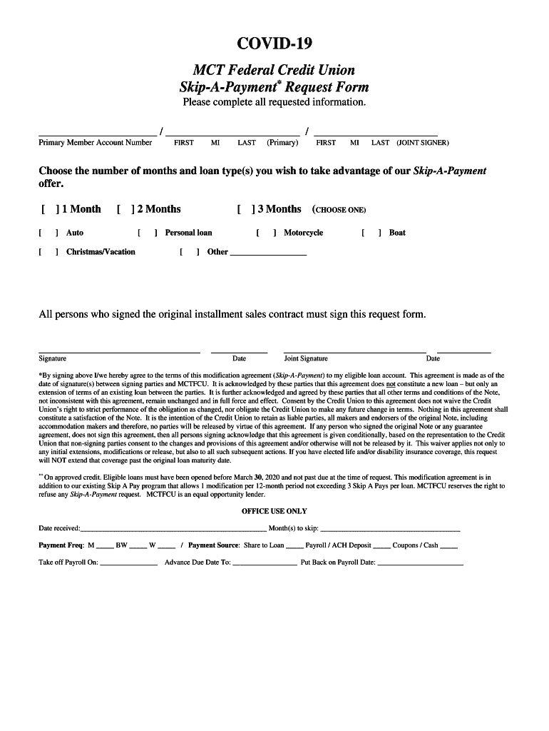 Fillable Online ACCOUNT UPDATE REQUEST FORM Member Information ... Fax ...
