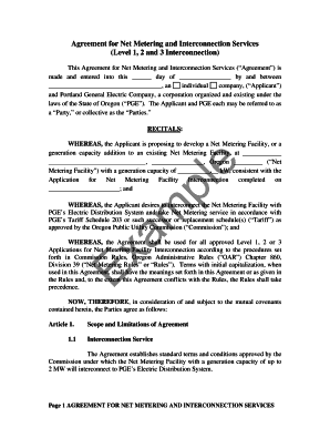 Interconnection Agreement Solar - Fill Online, Printable, Fillable ...