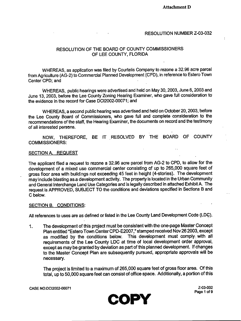 Fillable Online application for conventional rezoning public ... - Lee ...