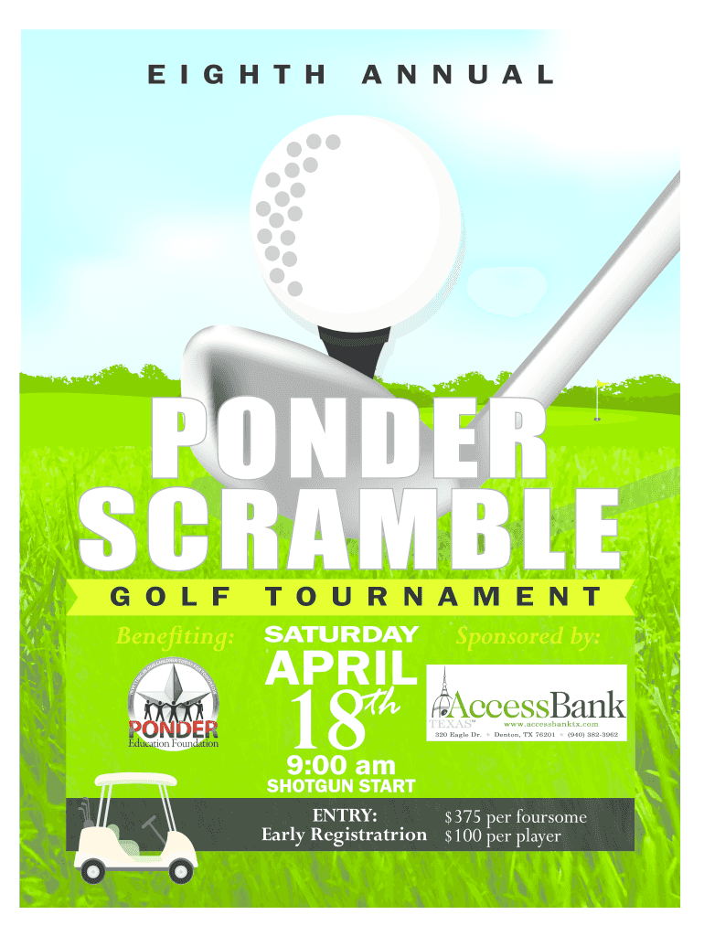Fillable Online 2020 Golf Tournament Flyer and Registration Form Fax ...