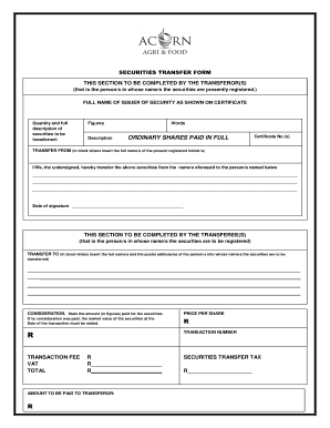 Fillable Online full name of issuer of security as shown on certificate ...