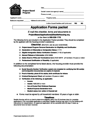 Fillable Online Application Checklist Template - 13+ Free Samples ...