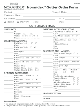 Fillable Online Seamless Gutter Supplies Near Denver Service Partners ...