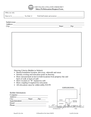 Fillable Online 3Meter Pit Relocation Request Fax Email Print - pdfFiller