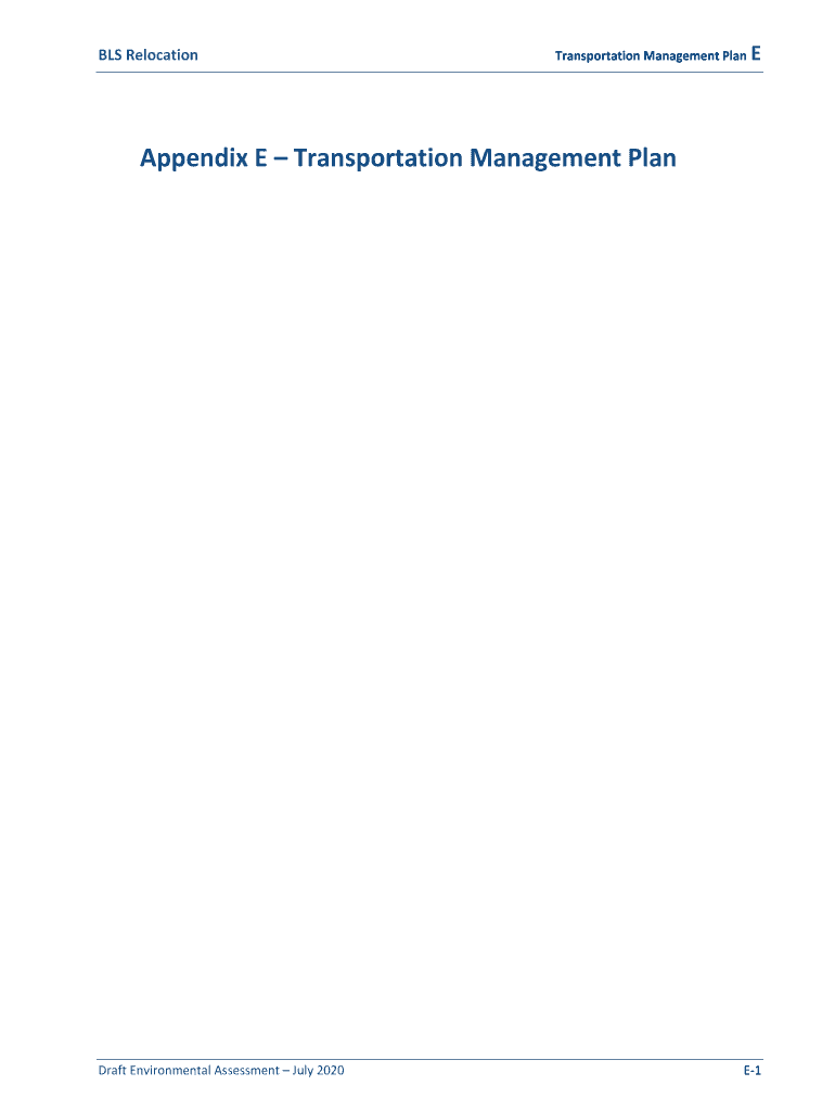 Fillable Online Sample Transportation Management Plans and Templates ...