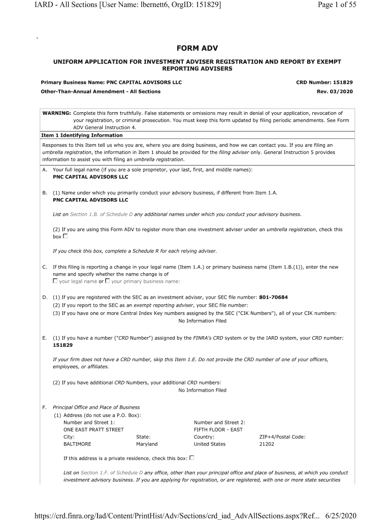 Fillable Online IARD - All Sections User Name: lbernett6, OrgID: 151829 ...