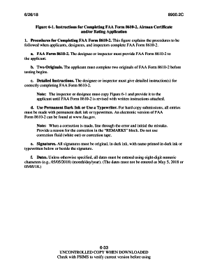 Fillable Online Form FAA 8610-2 - AIRMAN CERTIFICATE & / OR RATING ...