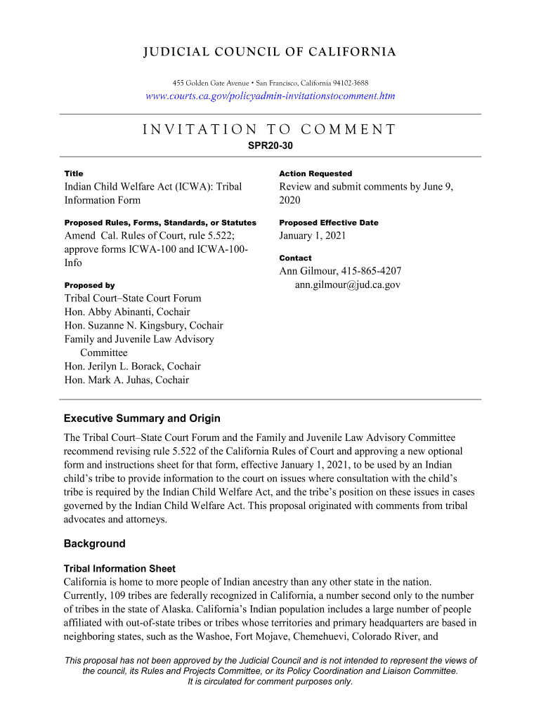 Fillable Online Fillable Online courts ca SPR16-11 Forms Invitation to ... Fax Email Print ...