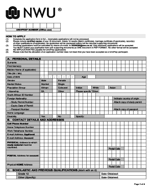 Fillable Online To apply for a new e-UNLP: Fill in Application for ...